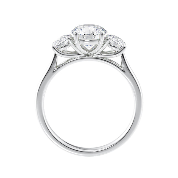Exquisite 3 Diamond Engagement Ring | McGuire Diamonds