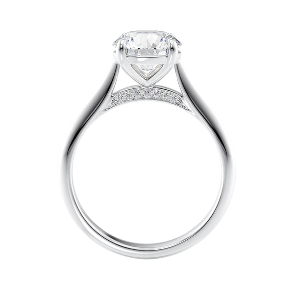 Lab-Grown Round Solitaire | Diamond Bridge Engagement Ring - McGuire ...