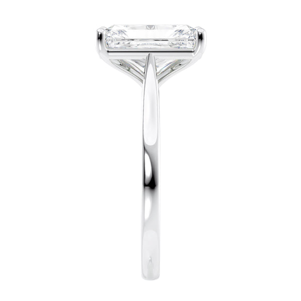 Lab Grown Radiant Cut Solitaire Diamond Engagement Ring For Sale ...